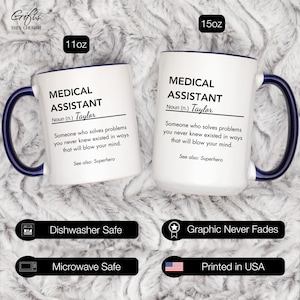 Medical Assistant Definition Mug, Medical Assistant Graduation Gift ...