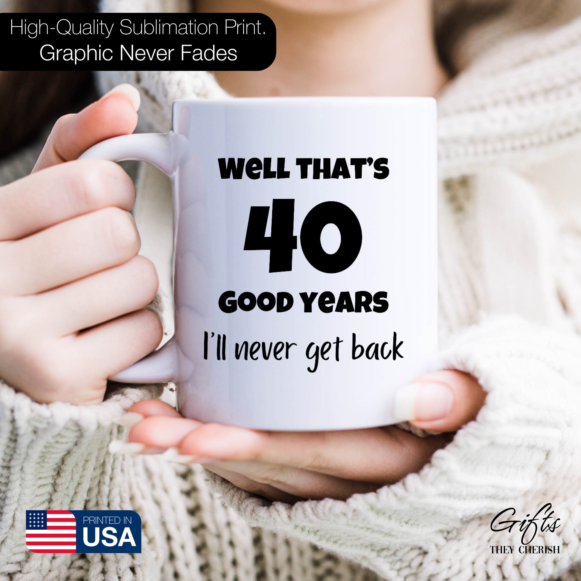 40 Year Work Anniversary Funny Gift, 40 Good Years I'll Never Get Back ...