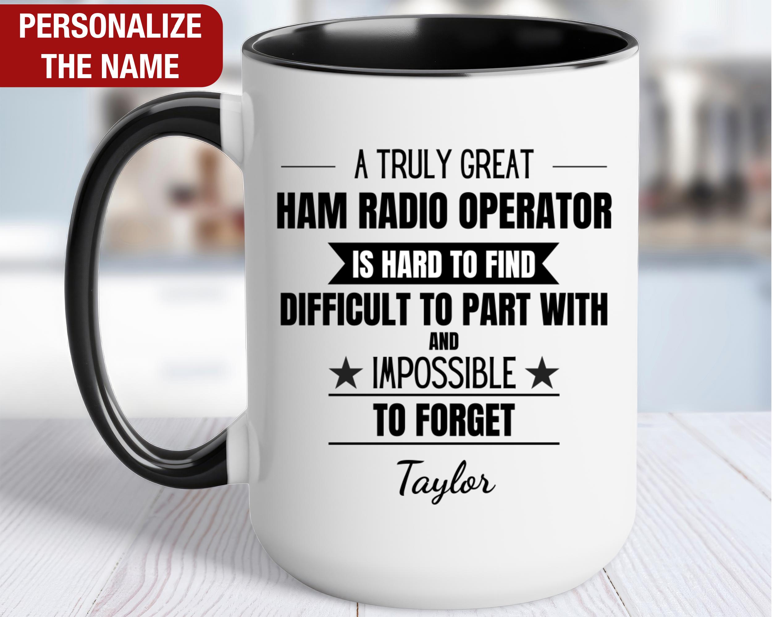 Ham Radio Operator Personalized Gift, Ham Radio Operator Thank You Mug ...