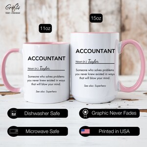Accountant Definition Mug Personalized Gift, Accountant Cup, Accountant ...