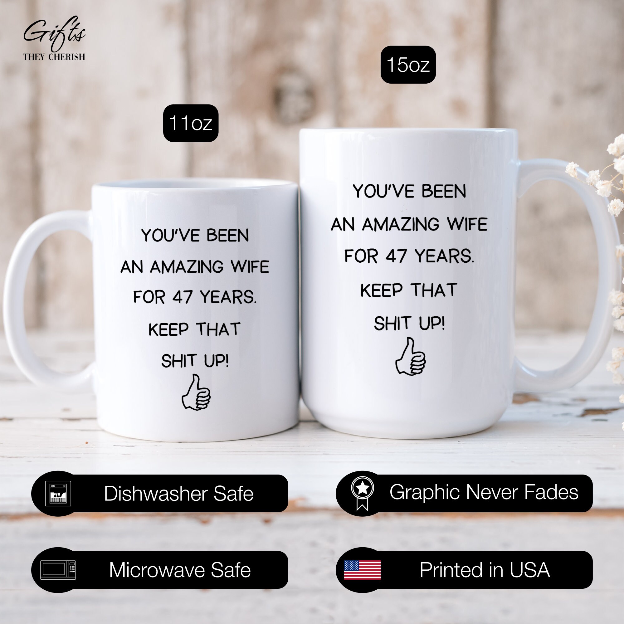 47th Anniversary Gift for Her, 47 Year Anniversary Gift for Wife, 47th ...