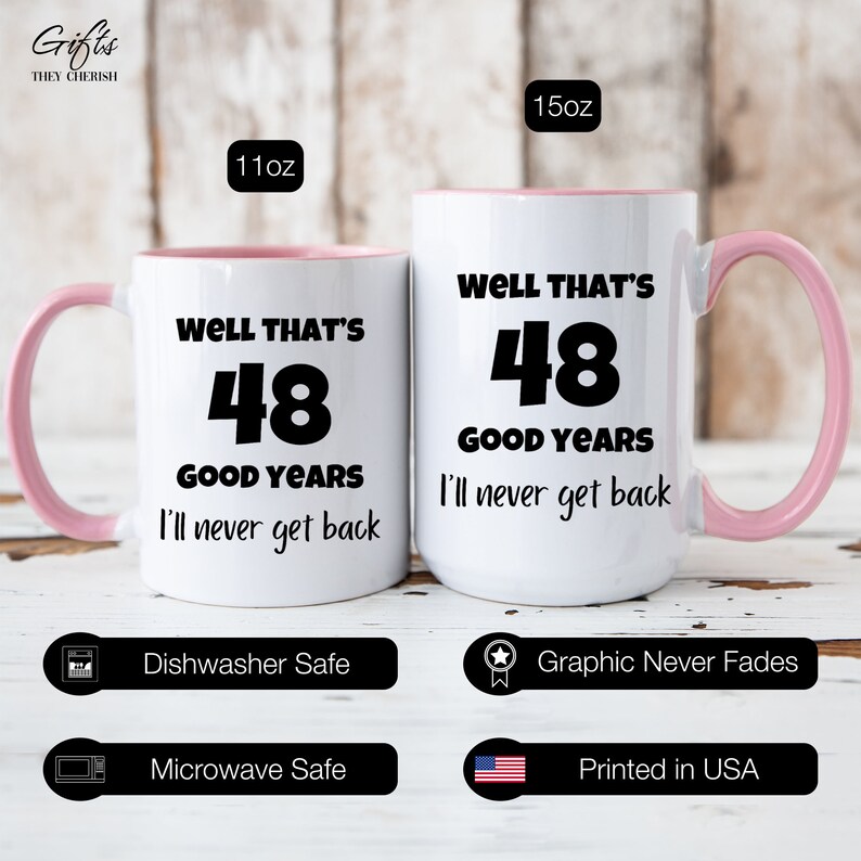 48 Year Work Anniversary Funny Gift, 48 Good Years I'll Never Get Back ...