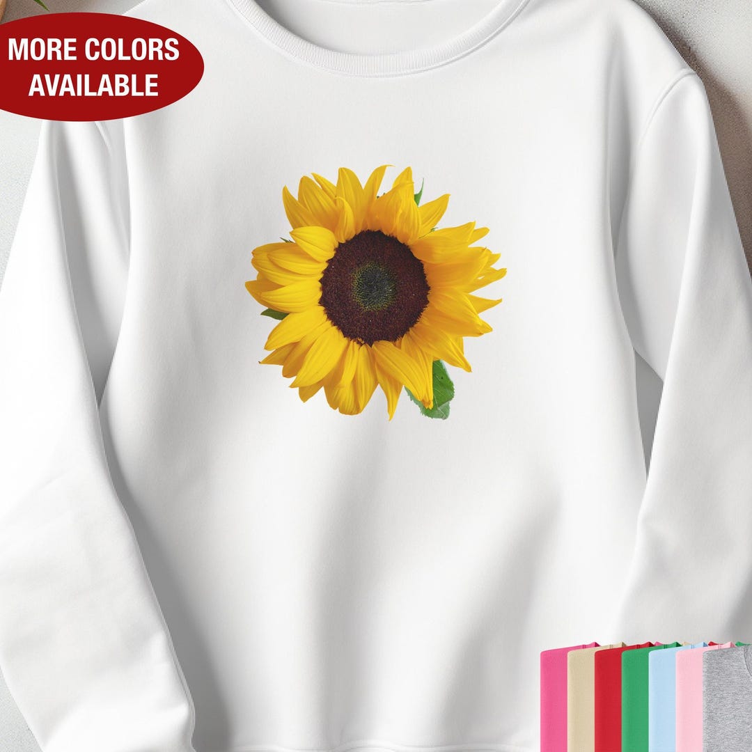 Sunflower Sweatshirt for Women, Sunflower Gift for Her, Sunflower ...