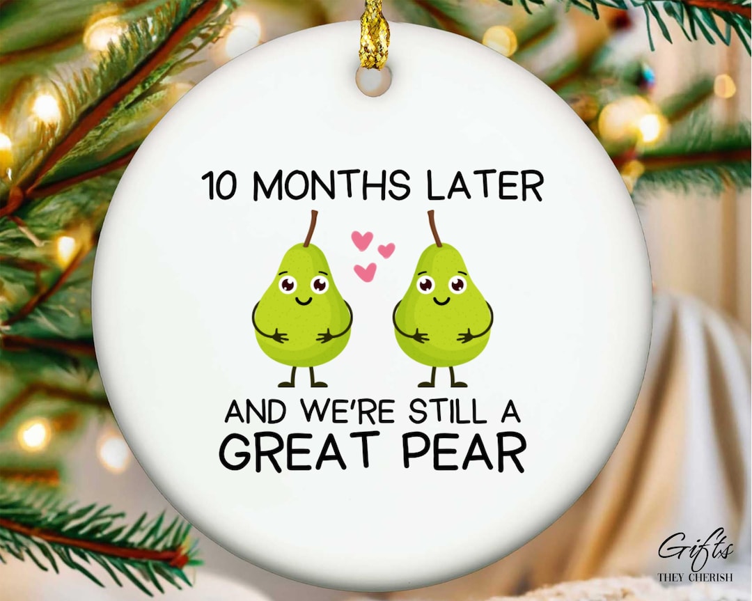 10 Month Anniversary Ornament for Boyfriend or Girlfriend, 10 Month ...