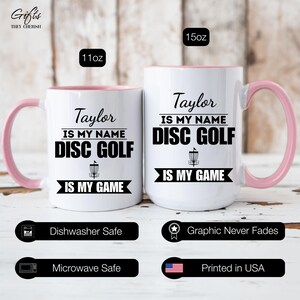 Disc Golf is My Game Personalized Mug, Custom Disc Golf Mug, Disc Golf ...