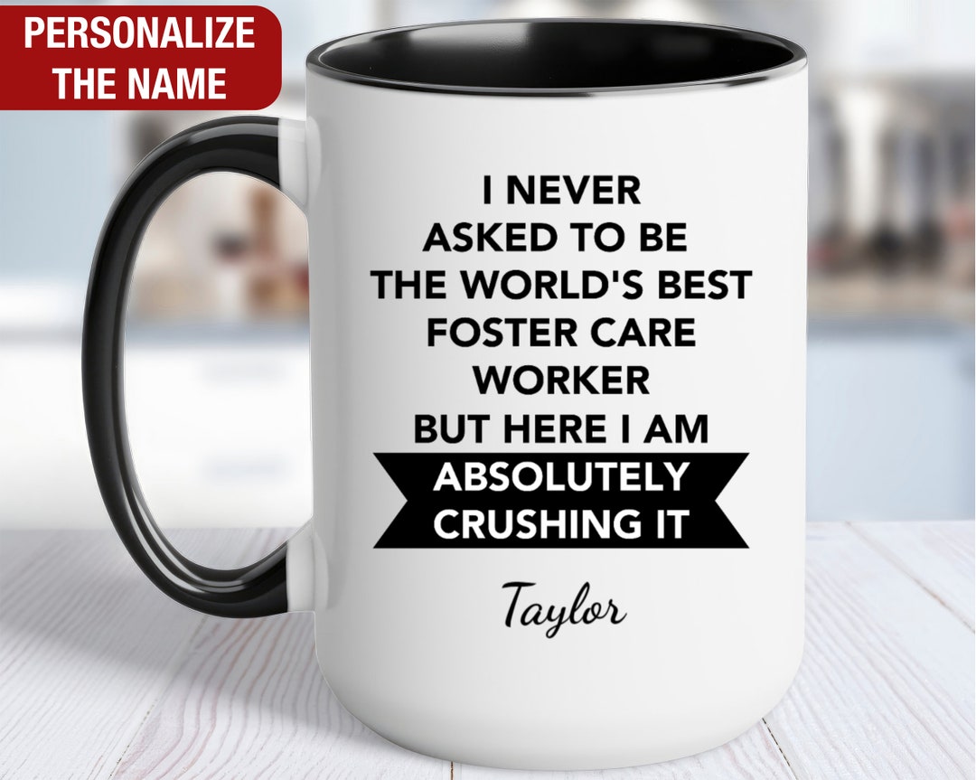 Foster Care Worker Personalized Gift, World's Best Foster Care Worker ...