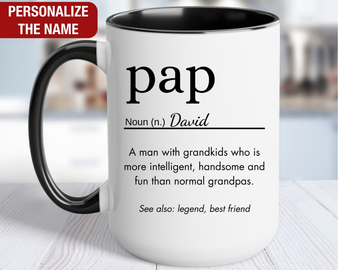 Pap Definition Mug, Pap Coffee Mug, Personalized Pap Gift, Pap Name ...