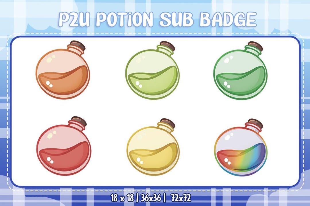 Warm Potions Twitch Sub Badges - Etsy