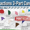Montessori Fractions Bundle: Sorting, Ordering, Naming, Card & Booklet ...