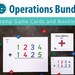 Montessori Math Stamp Game Operations Booklets and Cards Bundle - Etsy