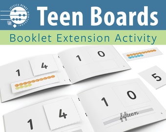 Teen Boards, Beads, and Worksheets with Instructions Primary Math ...