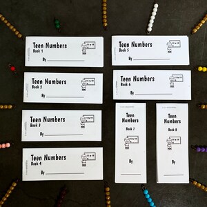 Montessori Math Numbers 19 and 1119 With the Colored Bead - Etsy