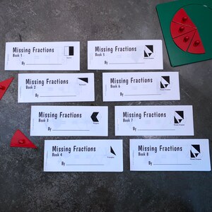 Montessori Fractions Bundle: Sorting, Ordering, Naming, Card & Booklet ...