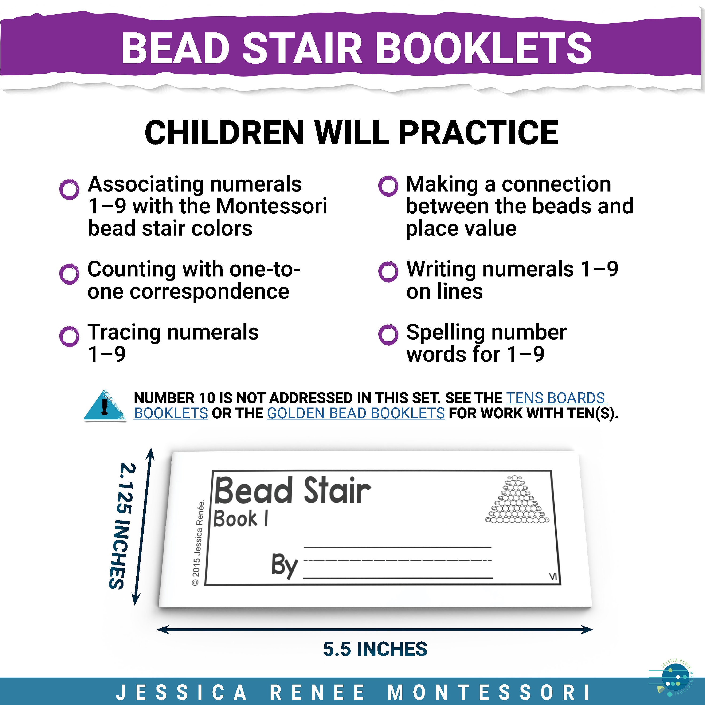 Montessori Math Numbers 1–9 and 11–19 With the Colored Bead Stair - Etsy