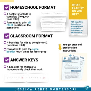 Montessori Math Addition Snake Game Booklets for Addition Facts ...