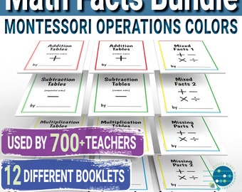 Montessori Math Addition Snake Game Booklets for Addition Facts ...