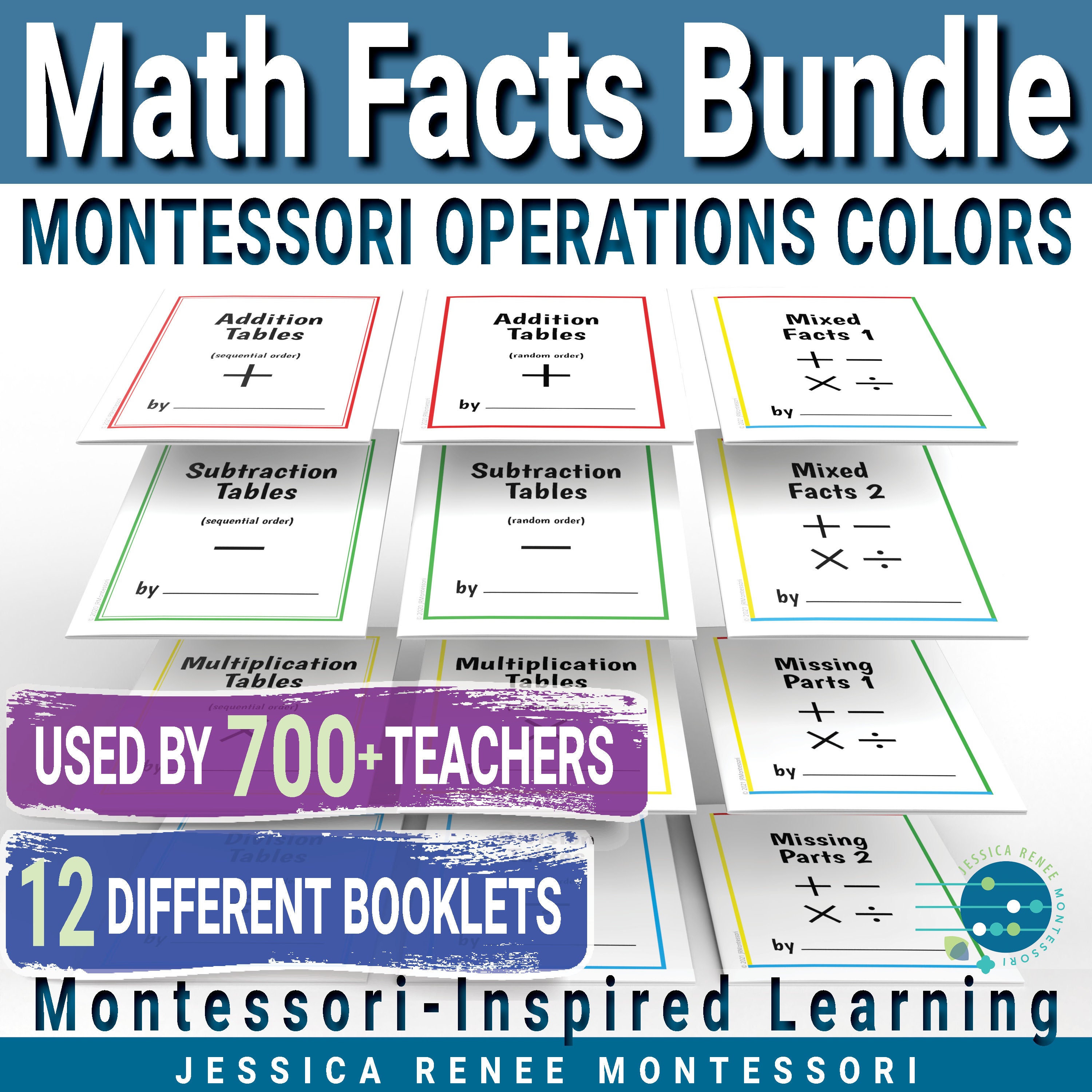 Montessori Math Facts Booklets Bundle for Fluency Practice - Etsy