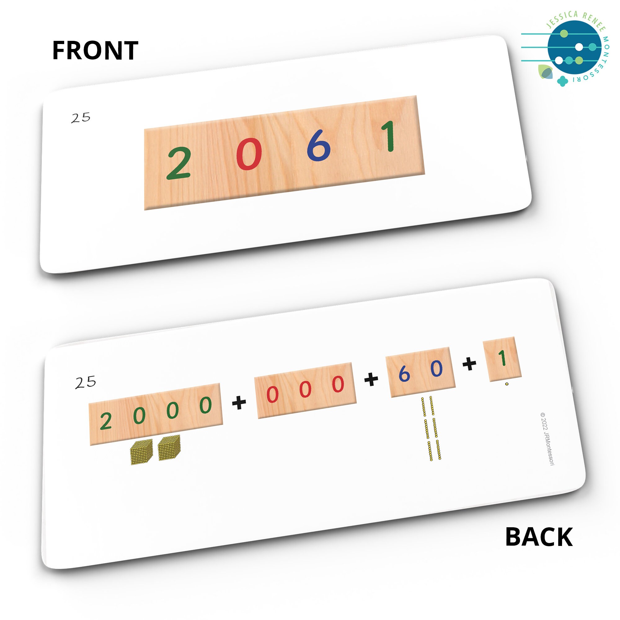 Montessori Math Place Value Bundle: Golden Bead Task Cards, Booklets ...