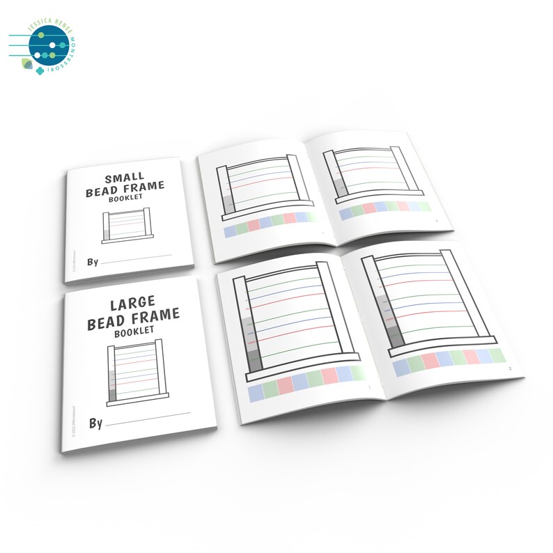 Montessori Math Small and Large Bead Frame Blank Booklets Bundle - Etsy