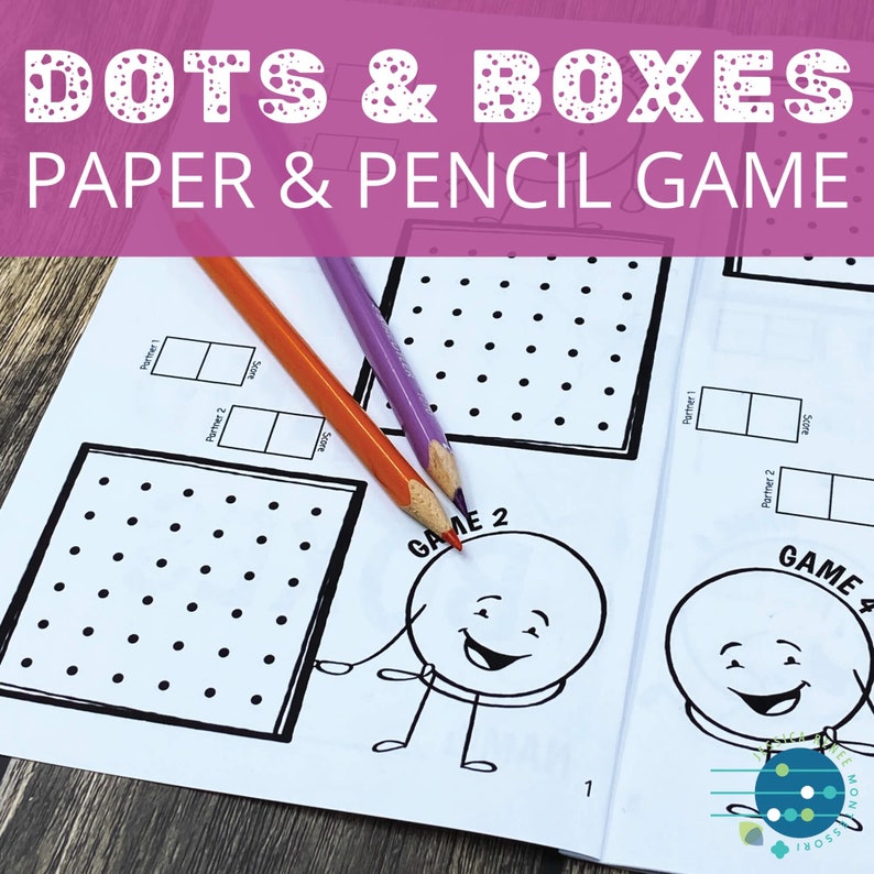 Dots and Boxes Game Templates | Easy Morning Work and Early Finisher ...