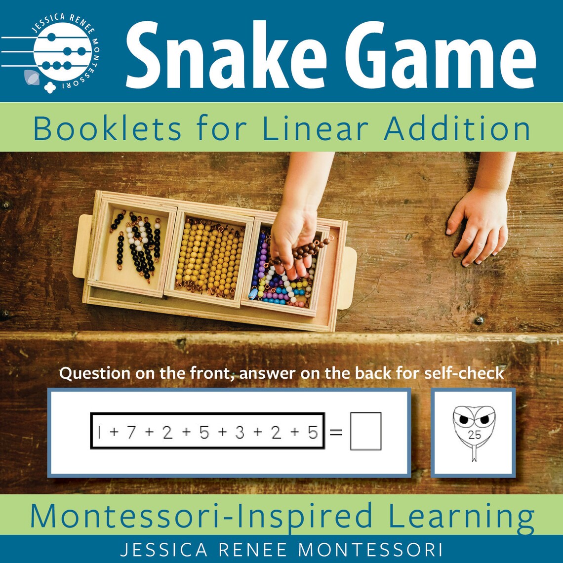 Montessori Math Addition Snake Game Booklets for Addition | Etsy