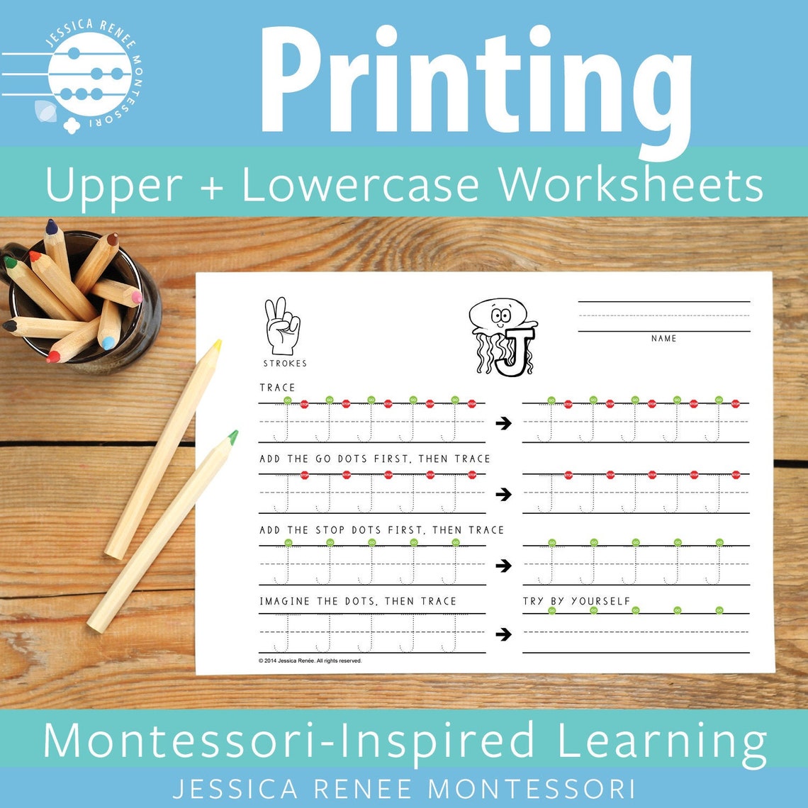 Printing Worksheets for Uppercase and Lowercase Letter Formation ...