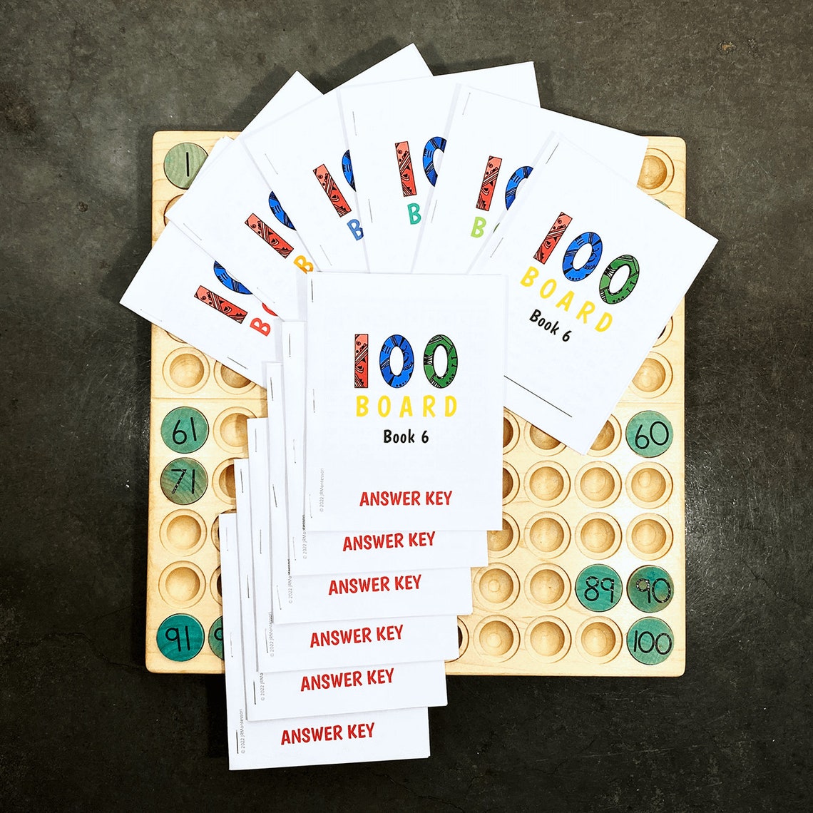 Montessori Math Hundred Board Booklets - Etsy