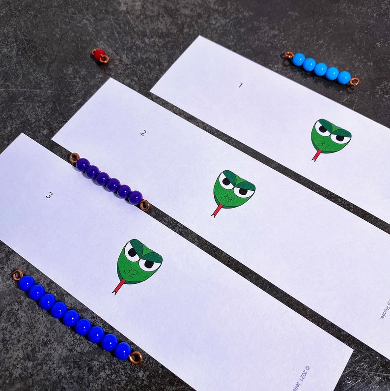 Montessori Math Addition Snake Game Bundle for Facts Practice - Etsy