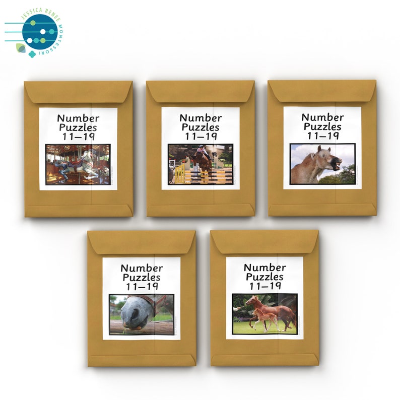 Montessori Math Puzzles for Practicing the Teen Numbers - Etsy