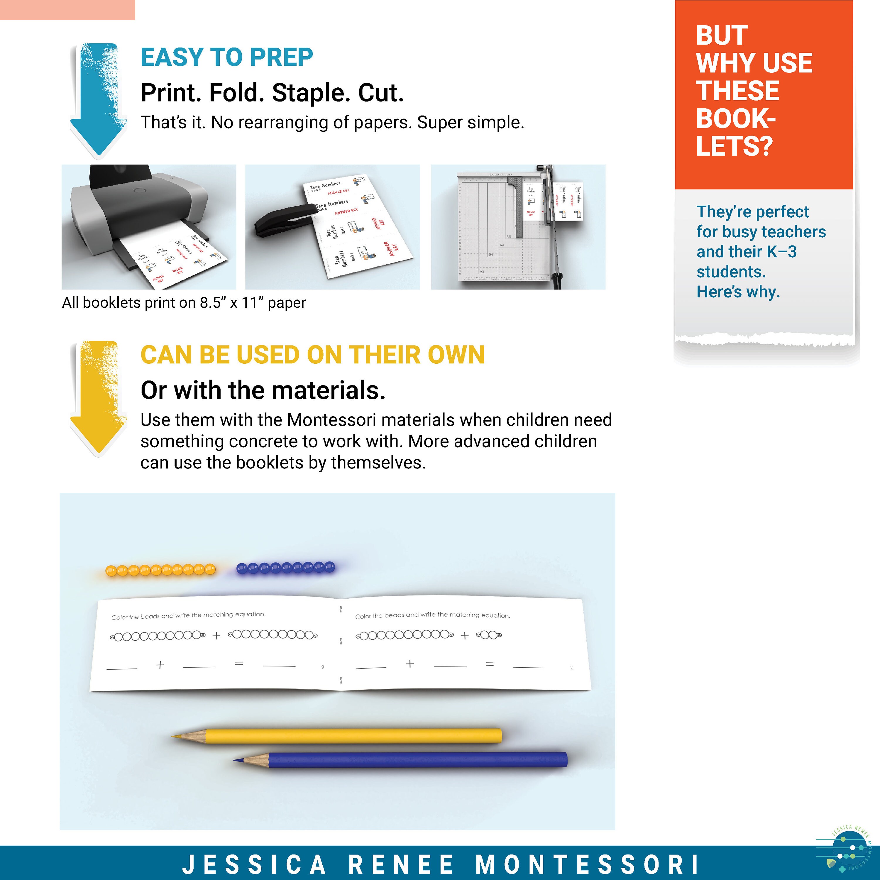 Montessori Math Numbers 1–9 and 11–19 With the Colored Bead Stair - Etsy