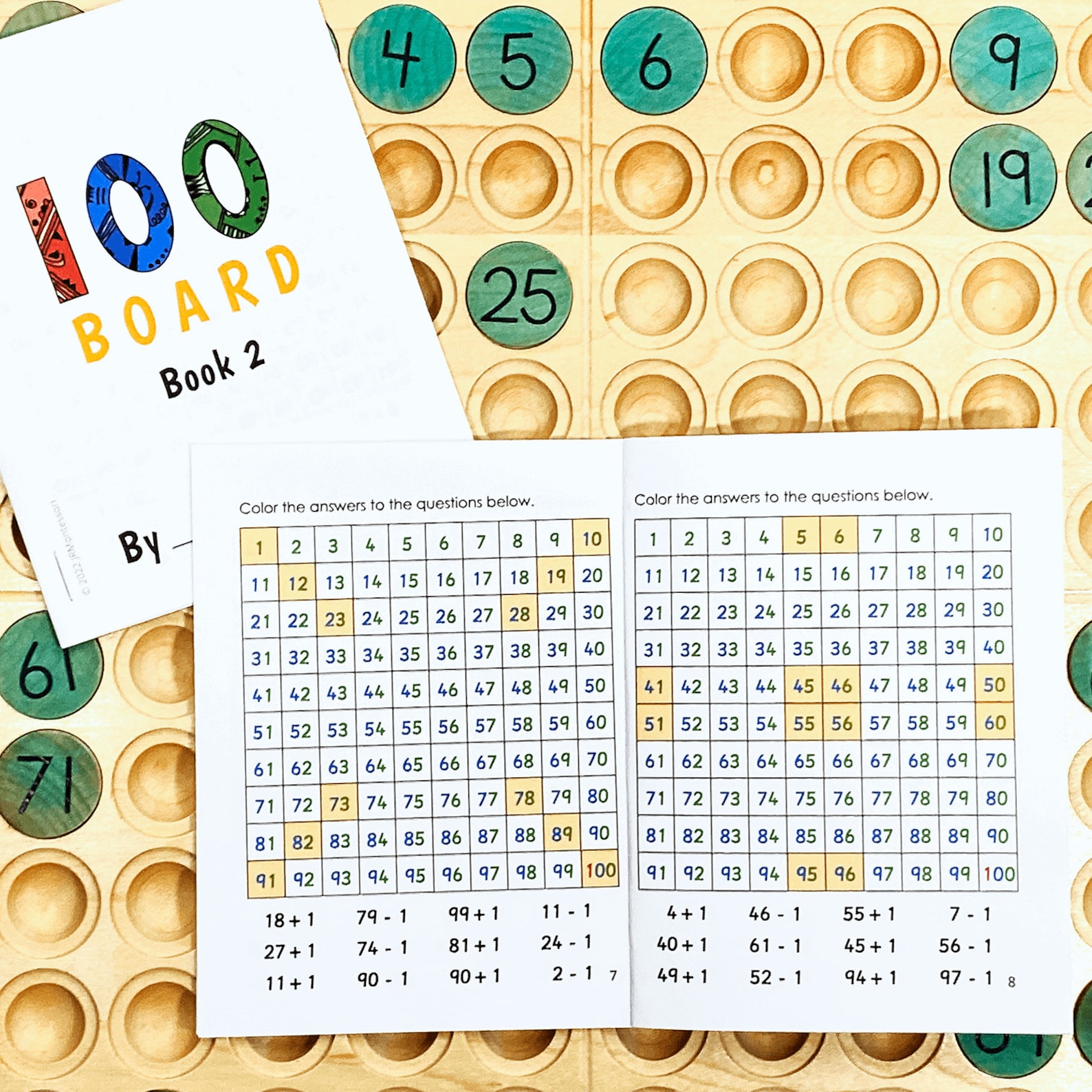 Montessori Math Hundred Board Booklets - Etsy