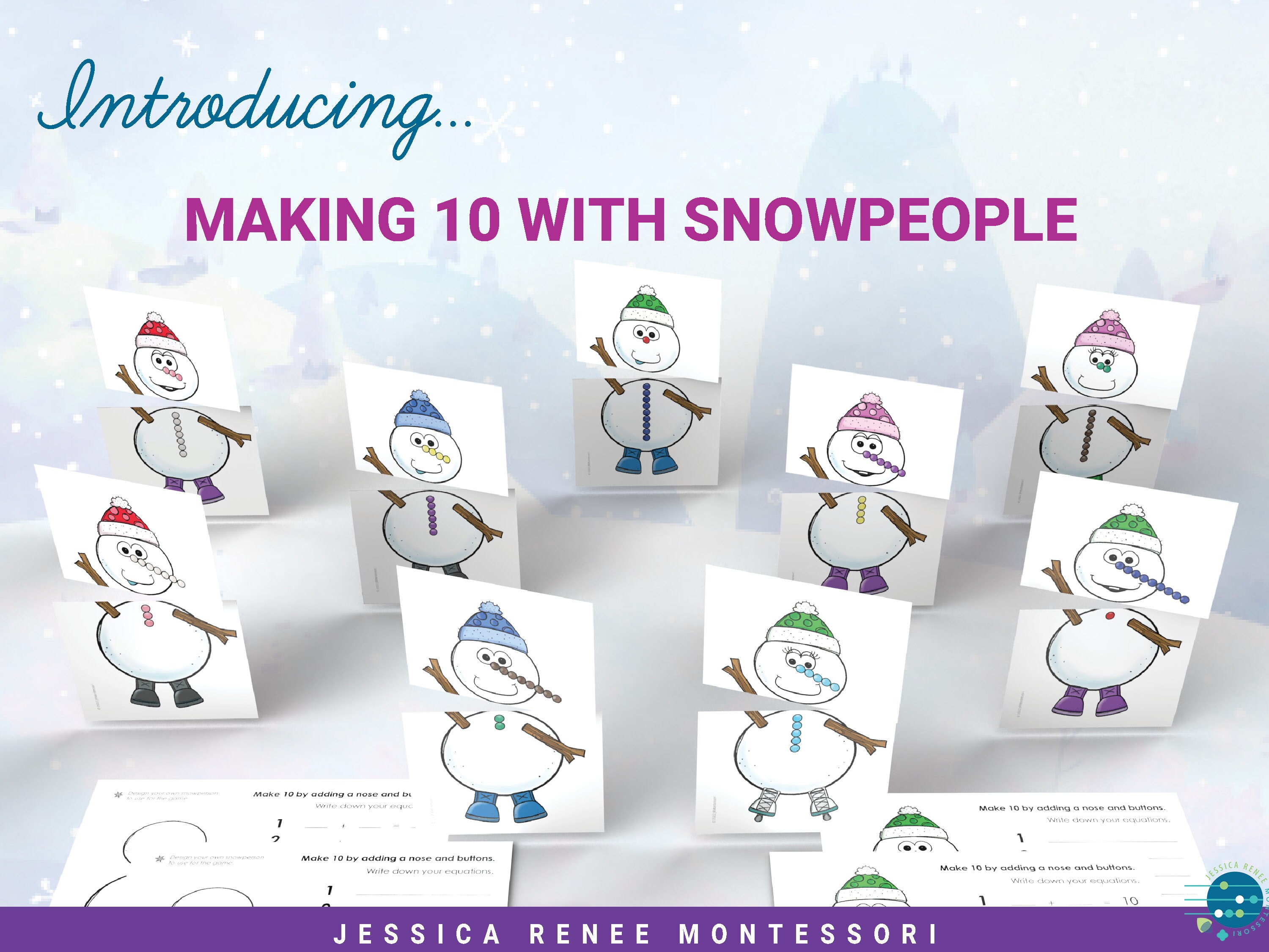 Montessori Winter & Christmas Math Activity: Making 10 Bead Stair ...