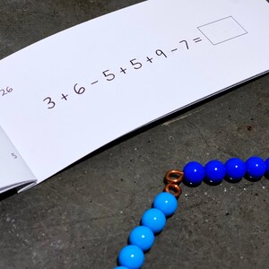 Montessori Math Addition and Subtraction Snake Game Booklets for Facts ...