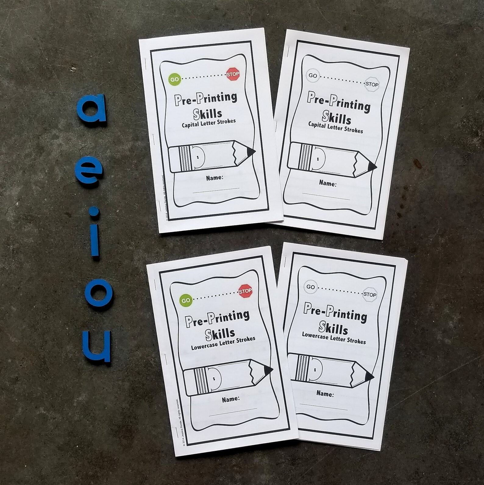 Pre-writing Booklets for Uppercase and Lowercase Letter Formation - Etsy