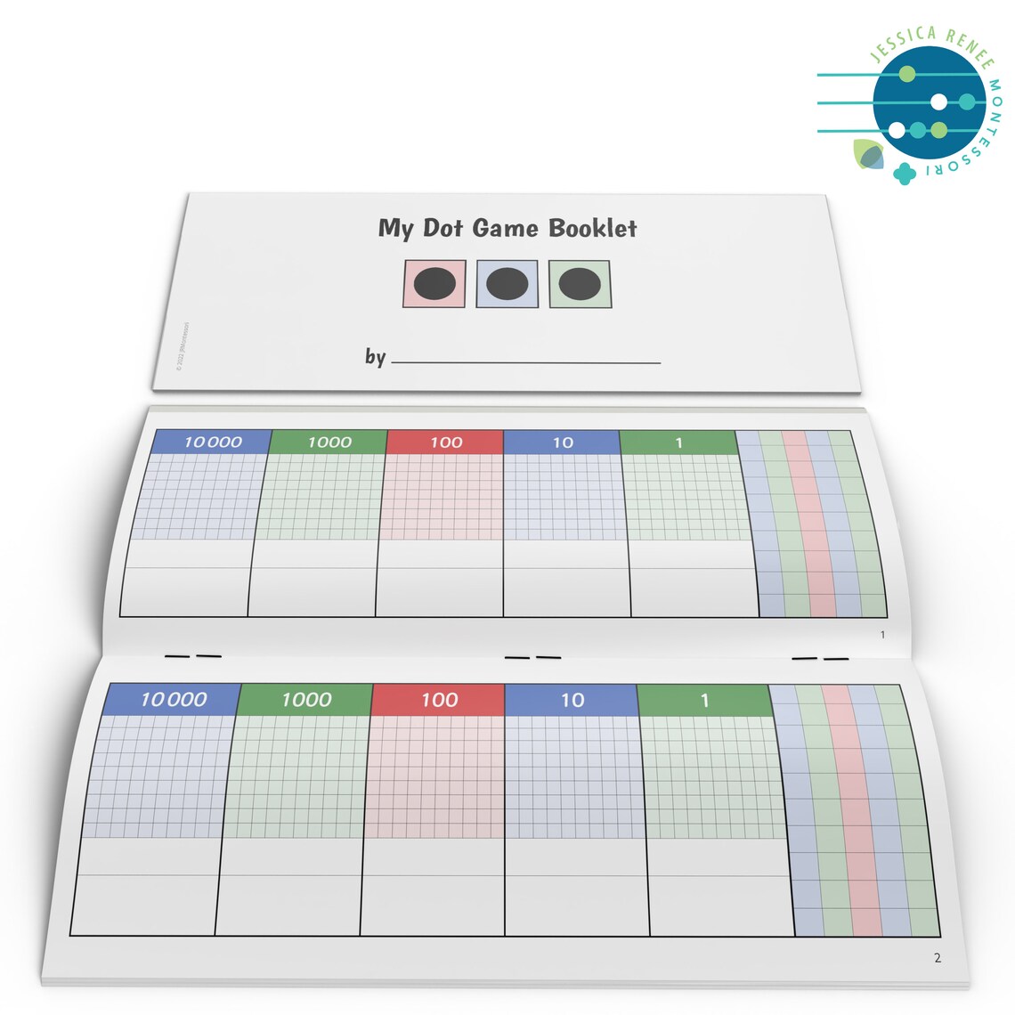 Montessori Math Paper: Blank Dot Game Booklets - Etsy