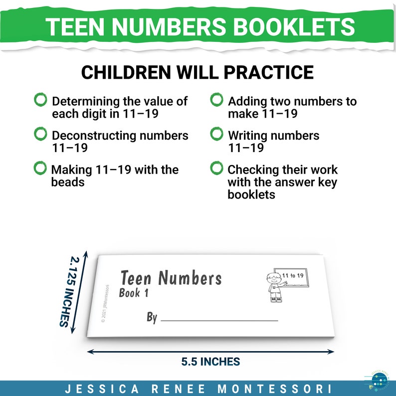 Montessori Math Numbers 1–9 and 11–19 With the Colored Bead Stair - Etsy