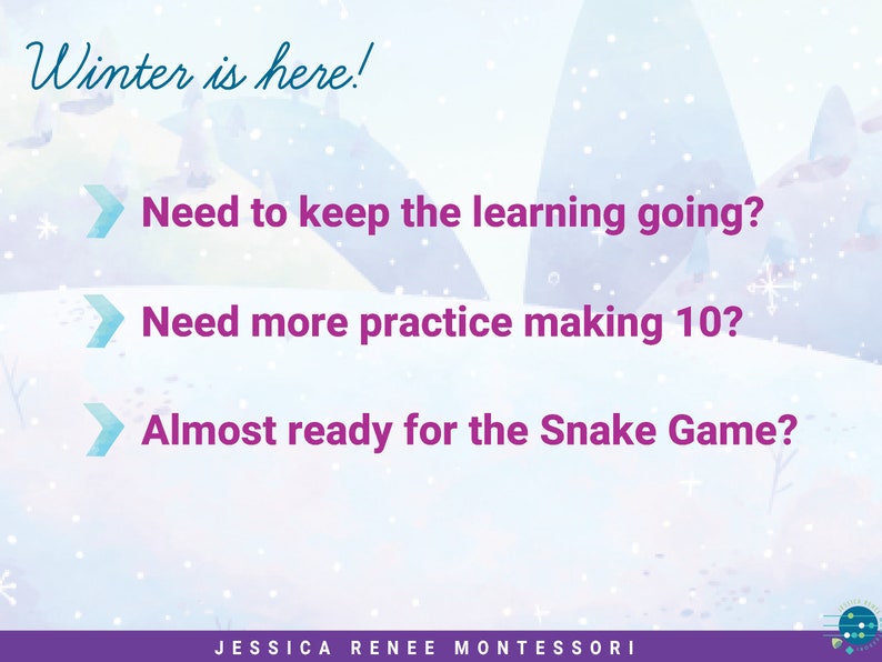 Montessori Winter & Christmas Math Activity: Making 10 Bead Stair ...