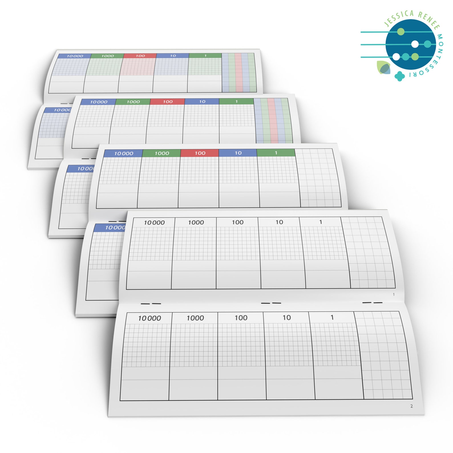 Montessori Math Paper: Blank Dot Game Booklets - Etsy