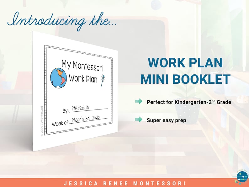 Montessori Work Plan Mini Booklet - Etsy