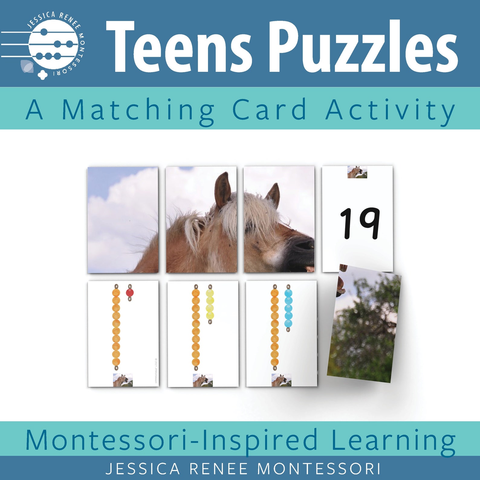 Montessori Math Puzzles for Practicing the Teen Numbers - Etsy