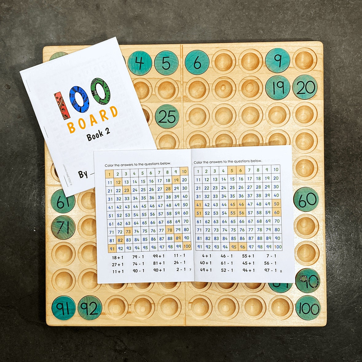 Montessori Math Hundred Board Booklets - Etsy