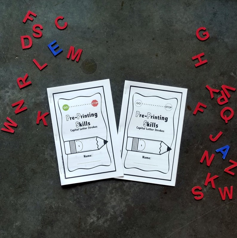 Pre-writing Booklet for Uppercase Letter Formation Practice - Etsy