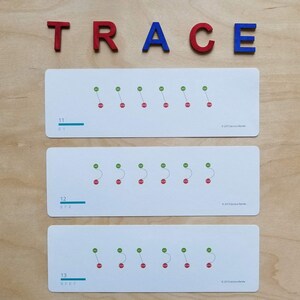 Pre-writing Tracing Cards: Uppercase Strokes - Etsy