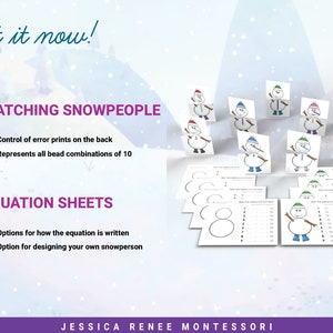 Montessori Winter & Christmas Math Activity: Making 10 Bead Stair ...