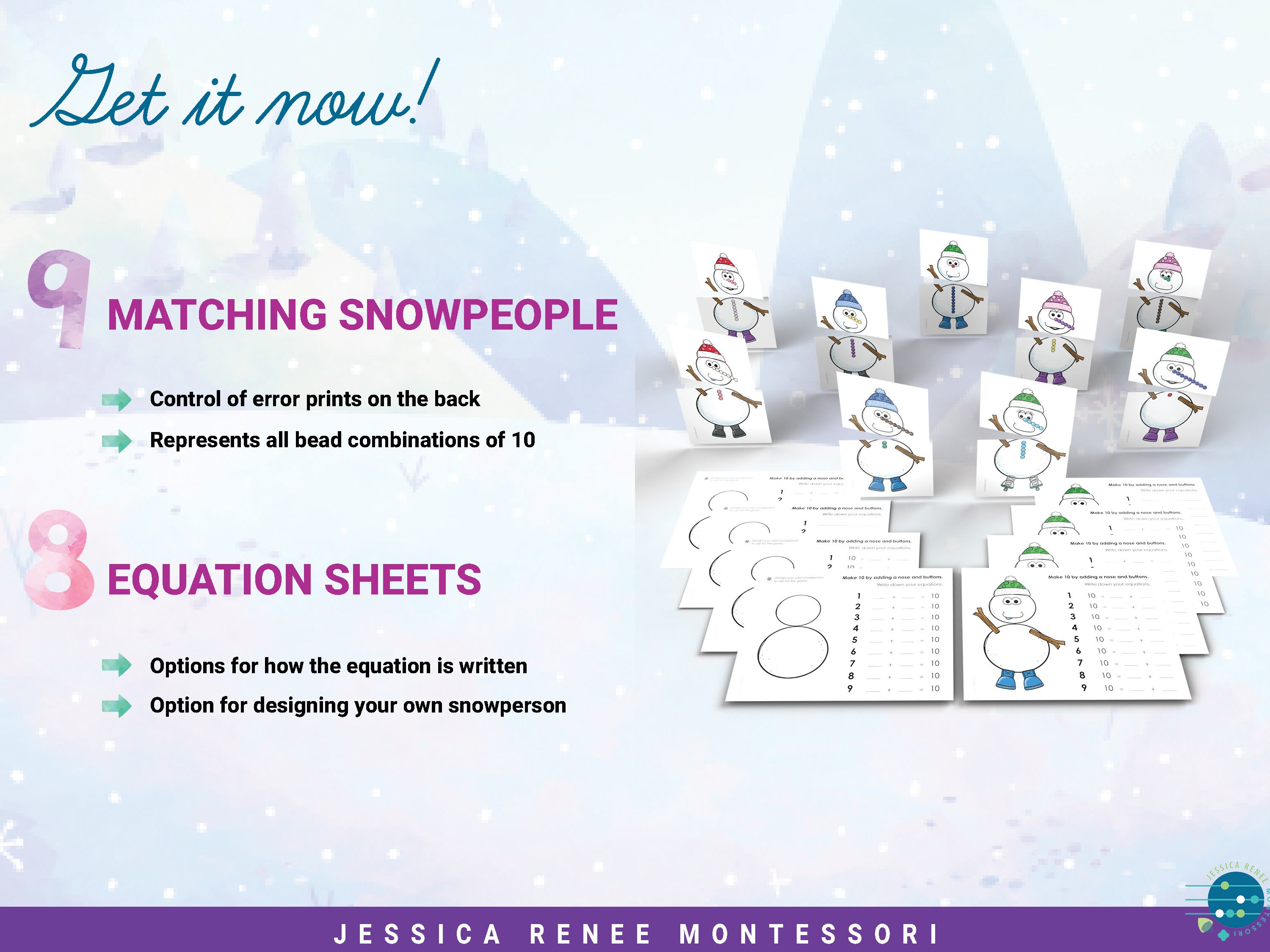 Montessori Winter & Christmas Math Activity: Making 10 Bead Stair ...