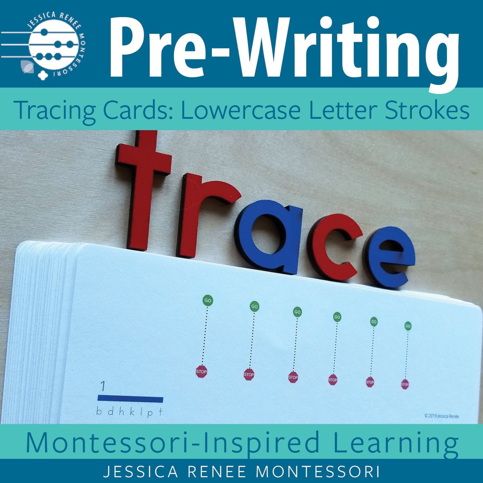 Pre-writing Tracing Cards: Lowercase Strokes - Etsy