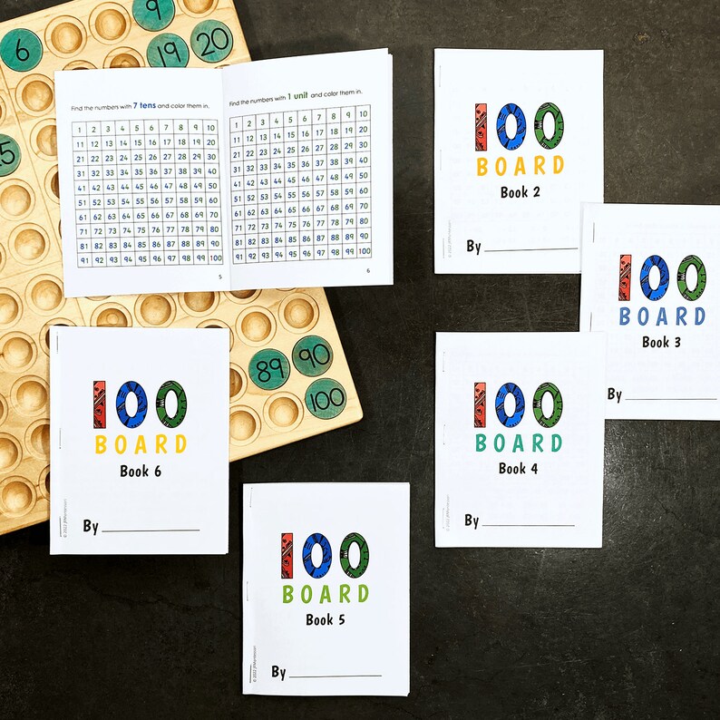 Montessori Math Hundred Board Booklets - Etsy
