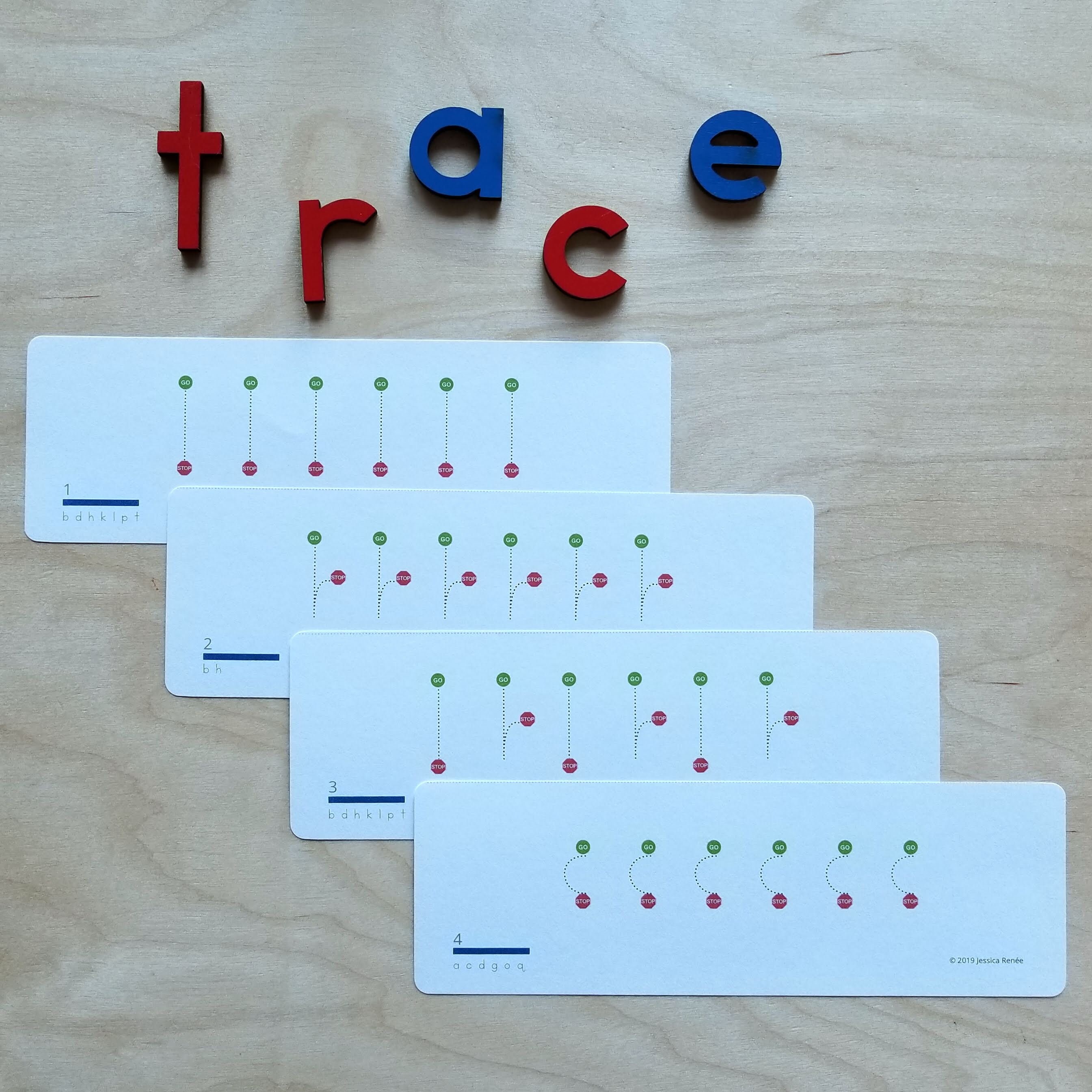 Pre-writing Tracing Cards and Booklets Bundle: Uppercase and Lowercase ...