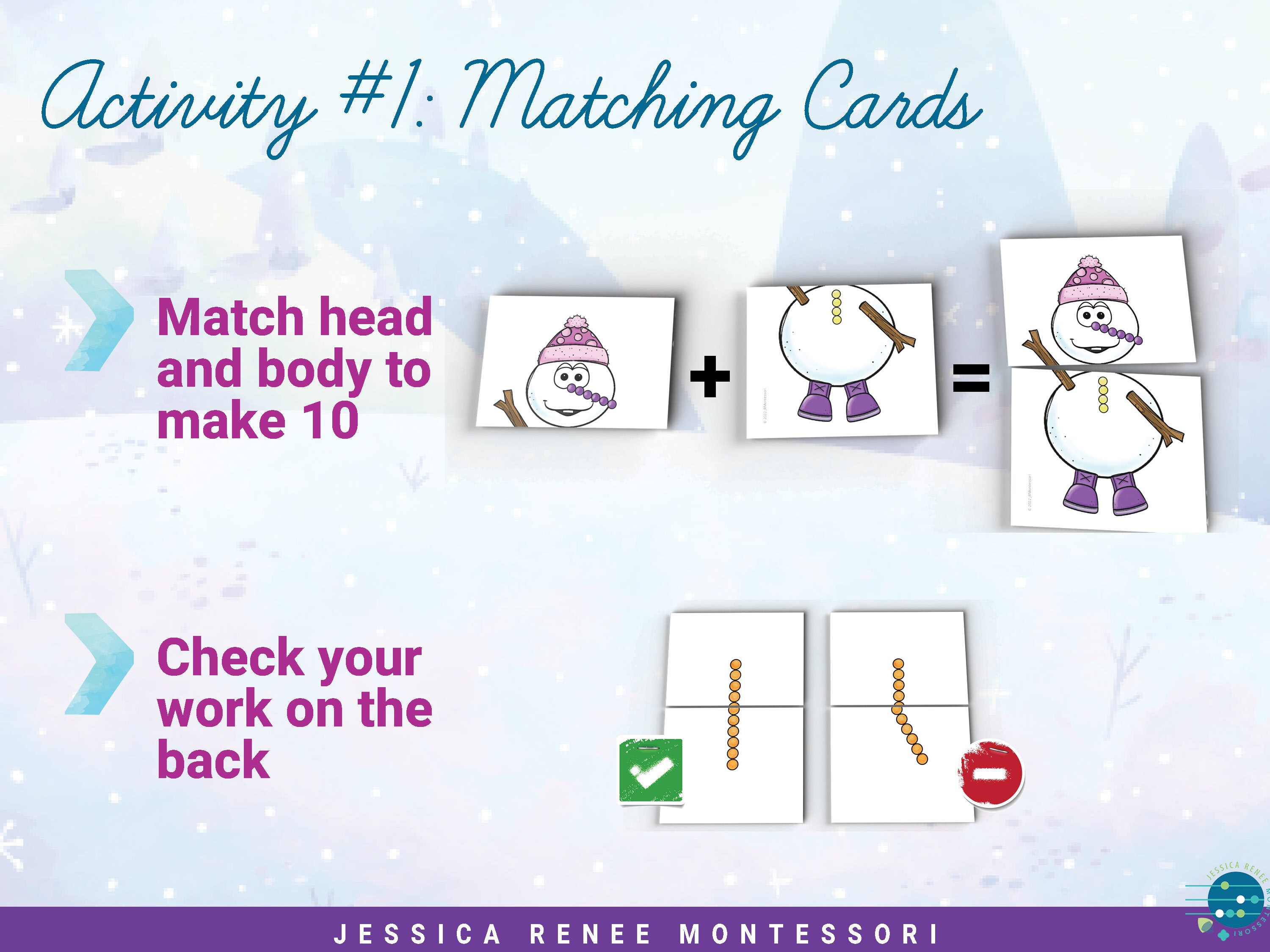 Montessori Winter & Christmas Math Activity: Making 10 Bead Stair ...