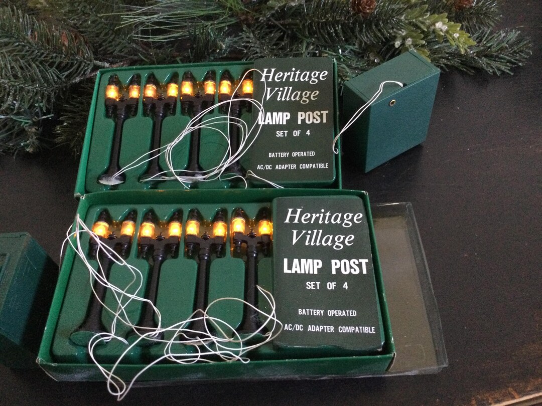 Heritage Village Lamp Posts 1980’s 2 Sets - Etsy